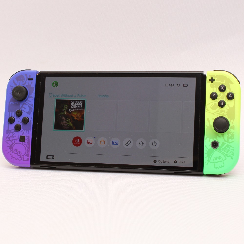 Used Nintendo Switch OLED 64GB Splatoon Edition Handheld Games Console ...